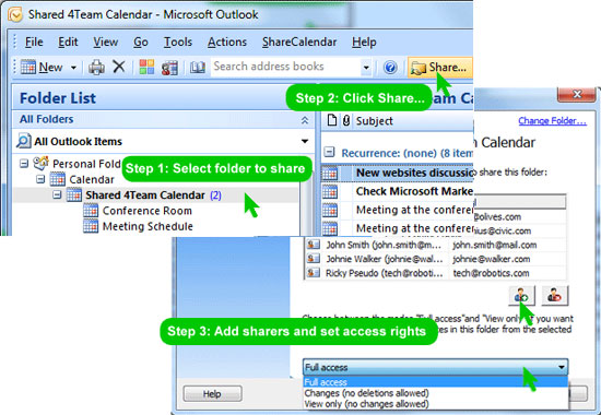 ShareCalendar For Microsoft Outlook 